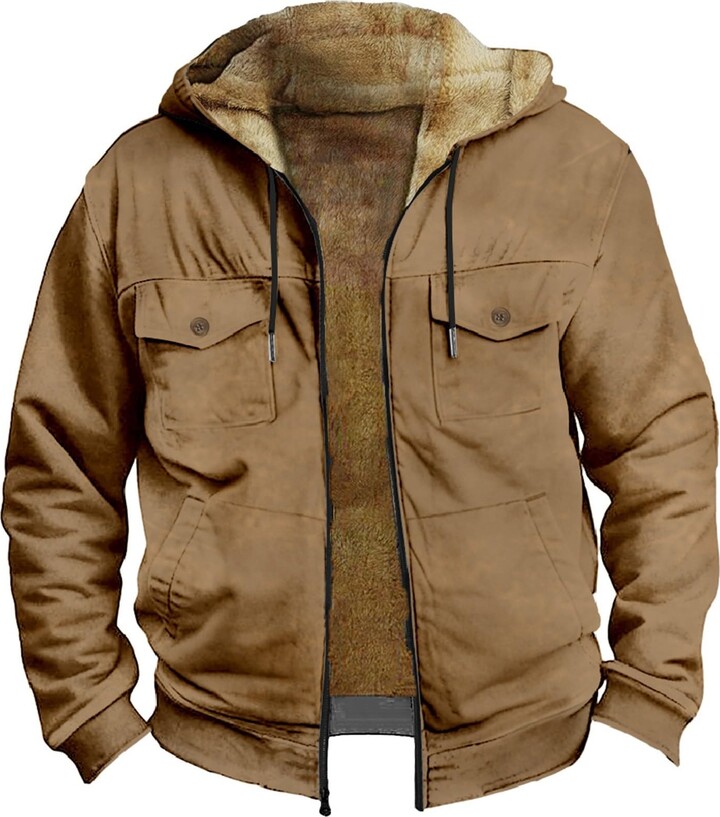 Generic Men's Military Camouflage Winter Jacket Leather Jacket Extra ...