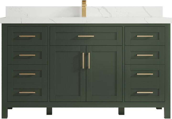 Willow Collections 60 x 22 Cambridge Single Bowl Sink Bathroom Vanity ...