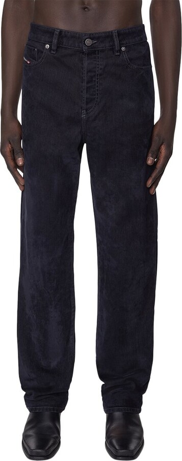 Diesel 1955 Rekiv Deep/Black Regular Fit High-Waist Straight Leg Jean - ShopStyle
