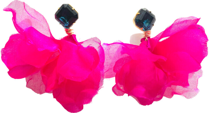 The Pink Reef Fuchsia Flutter - ShopStyle Earrings