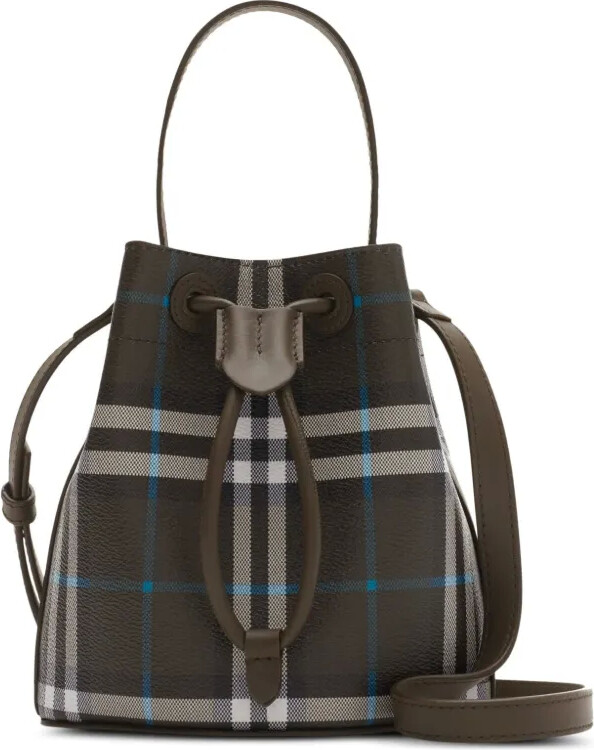 Burberry Check mini bucket bag - ShopStyle