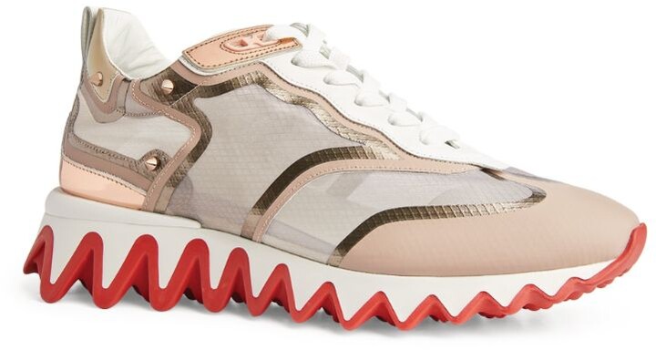 Christian Louboutin Sharkina Leather Sneakers - ShopStyle