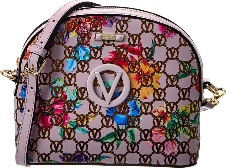 Valentino By Mario Valentino Diana Flowery Monogram Leather Crossbody ...