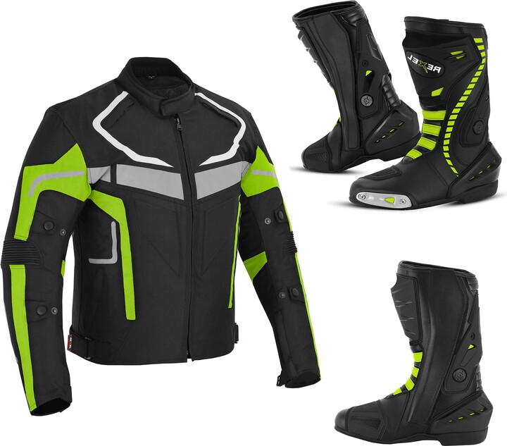 VASTER Men's Motorbike Motorcycle Jacket Waterproof Jacket Textile ...