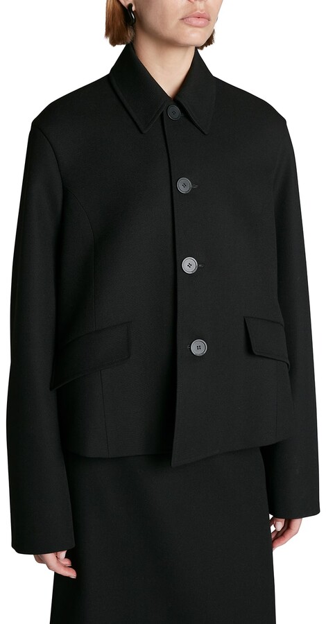 Balenciaga Deconstructed Wool Barathea Jacket - ShopStyle