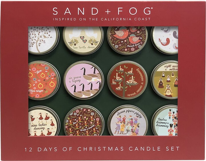 SAND AND FOG 12 Days of Christmas Boxed Candle Set - ShopStyle