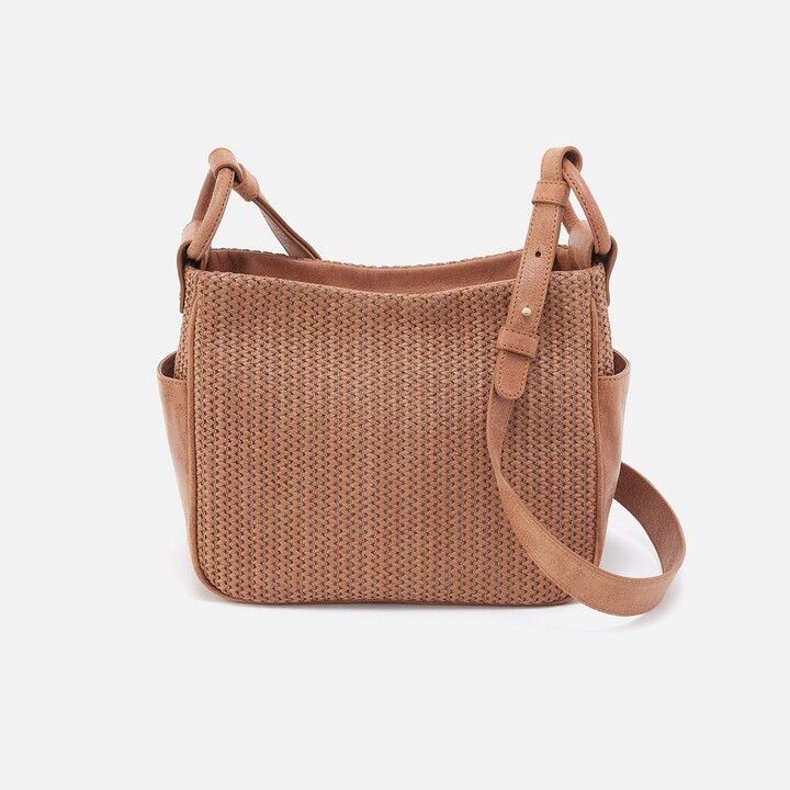 Hobo Sheila Crossbody in Raffia With Leather Trim - Sepia - ShopStyle