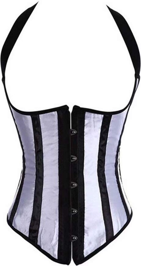 Josamogre sexy underbust Corset bustier halter stripe women basques ...