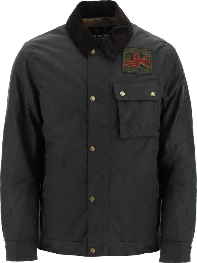 Barbour International Waxed Cotton Workers Jacket - ShopStyle