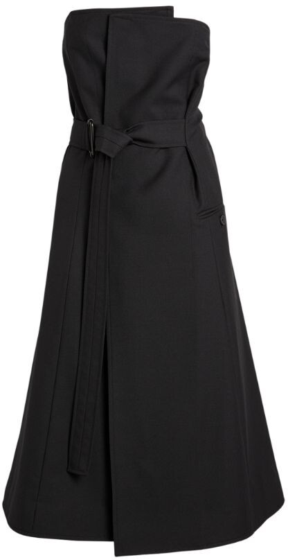 Daniel Pollitt Strapless Belted Midi Dress - ShopStyle