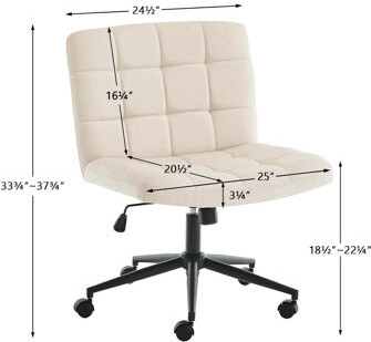 Latitude Run Swivel Criss Cross Legged Chair with Wheels for Home ...