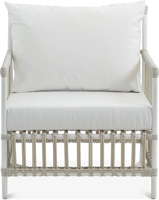 Sika Design Caroline Outdoor Lounge Chair with Tempotest White Canvas ...