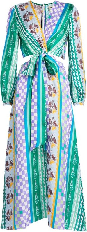 Tressé Paris Silk Ralda Midi Dress - ShopStyle