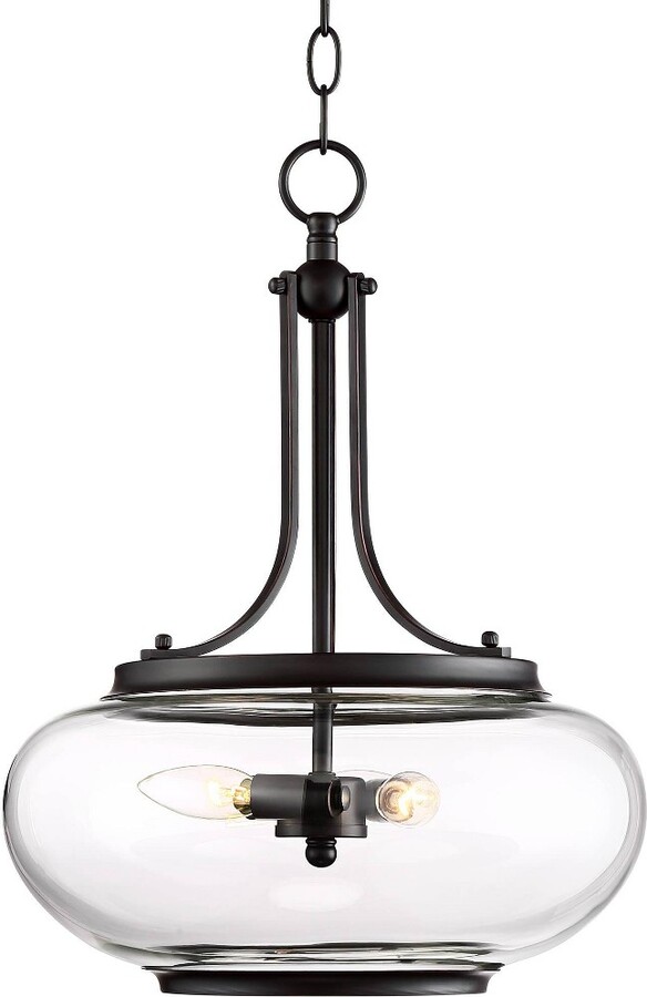 Possini Euro Design Oil Rubbed Bronze Pendant Chandelier 14 1/4" Wide ...