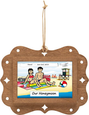 Printed Perfection Personalized Sunbathing Couple Laser Cut, Wooden ...