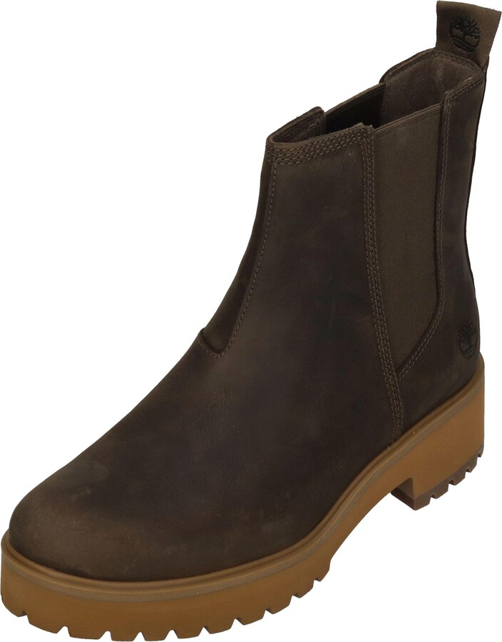 Timberland Women's Carnaby Cool Mid Chelsea Boot Olive Full Grain 11 ...