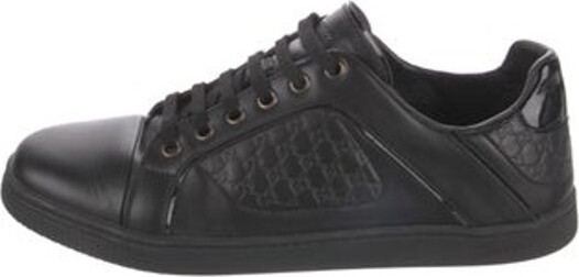 Gucci GG Logo Leather Sneakers - ShopStyle