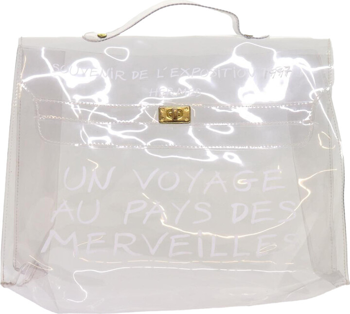 Hermes Vinyl handbag - ShopStyle Tote Bags