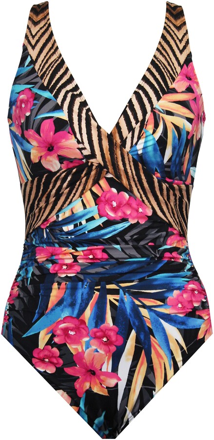 Miraclesuit ® Tropica Double Cross 1-Piece Swimsuit - ShopStyle