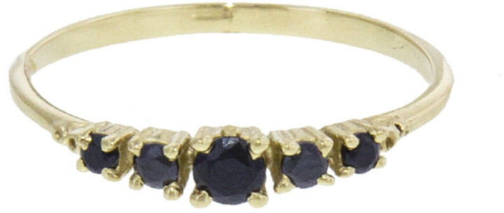 RUTA REIFEN Three, Two, One Black Spinel Yellow Gold Ring - ShopStyle