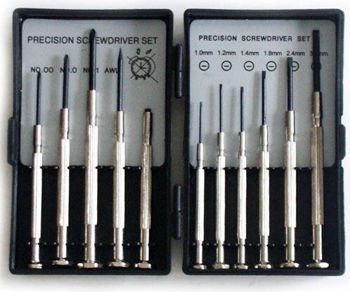 Loops 11 Piece Precision Screwdriver Set Mini Micro Small Flat Head ...