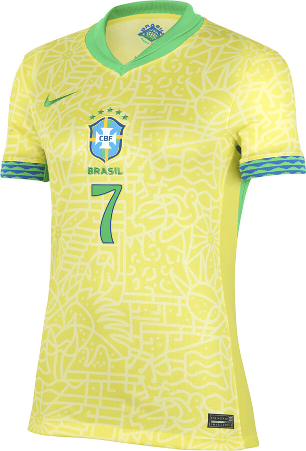 Nike Vini Jr. Brazil National Team 2024 Stadium Away Women's Dri-FIT ...