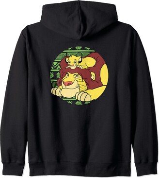 Disney The Lion King 30th Anniversary Mufasa & Simba Retro Zip Hoodie ...