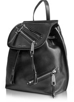 Marc Jacobs Black Leather Zip Pack Backpack - ShopStyle