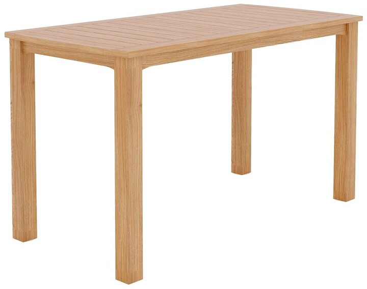 Curated Maison Yvon Rectangular Teak Outdoor Counter Height Table ...