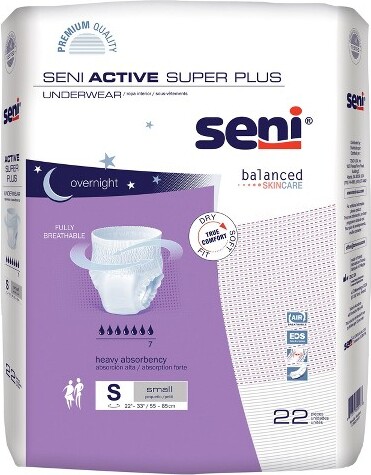 Seni Active Super Plus Incontinence Underwear, Overnight Absorbency ...