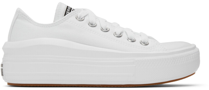 Converse White Chuck Taylor All Star Move OX Sneakers - ShopStyle