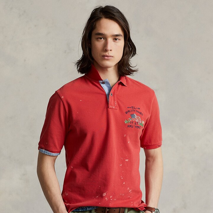 Ralph Lauren Classic Fit Mesh Graphic Polo Shirt - ShopStyle