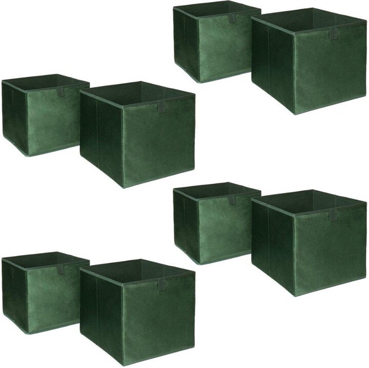 OHS Pack of 8 Matte Velvet Storage Boxes - ShopStyle