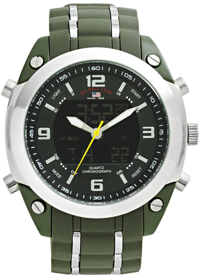 U.S. Polo Assn. Men's Analog & Digital Chronograph Watch - US9121 ...