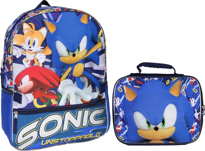 Sonic The Hedgehog Tails And Knuckles Kids School Travel Backpack 2 ...