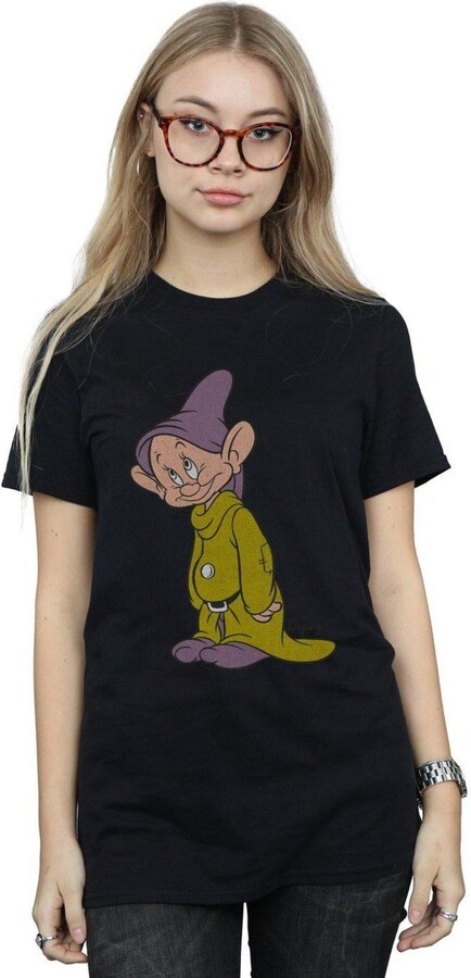 Snow White And The Seven Dwarfs Dopey Cotton Boyfriend T-Shirt - ShopStyle