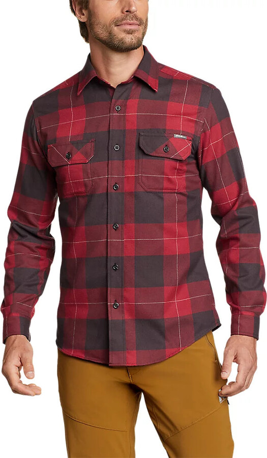 Eddie Bauer Men's Excavation Flannel Shirt - Pattern - ShopStyle