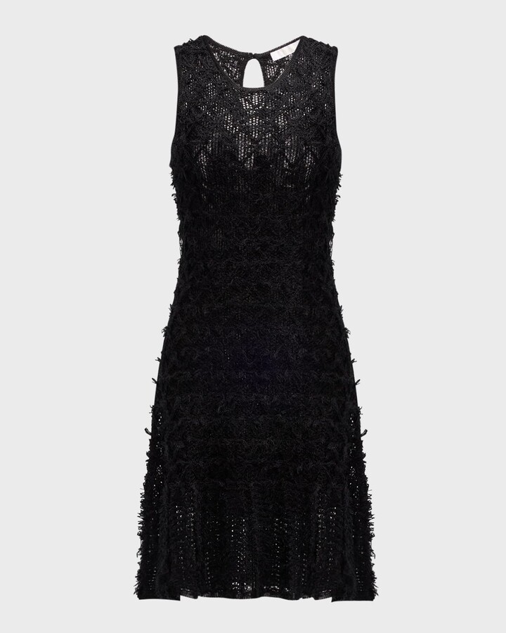 Chloé Tweed Lace Knit Mini Dress - ShopStyle