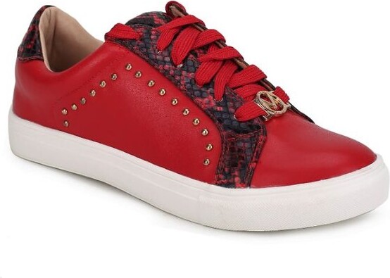 Mkf Collection By Mia K. Tamara Snake Tennis Shoes for Women with ...