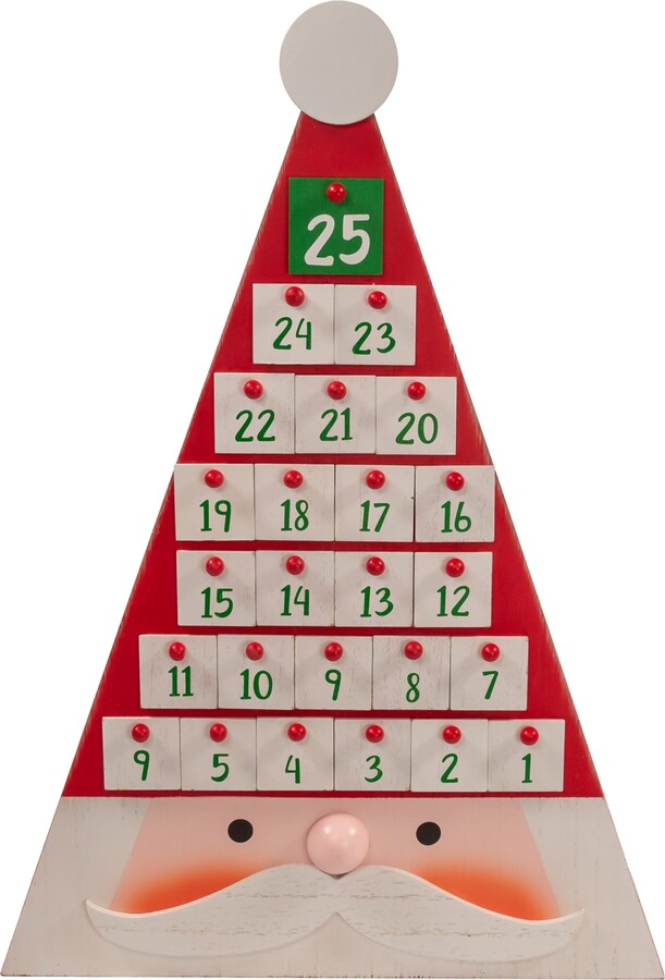 Kurt Adler 19.7" Triangular Santa Head Advent Calender - ShopStyle ...