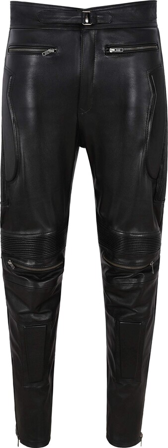 Smart Range Leather Co Ltd Men’s Limo Padded Biker Leather Trousers ...