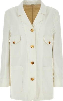 Gucci GG pattern denim jacket - ShopStyle