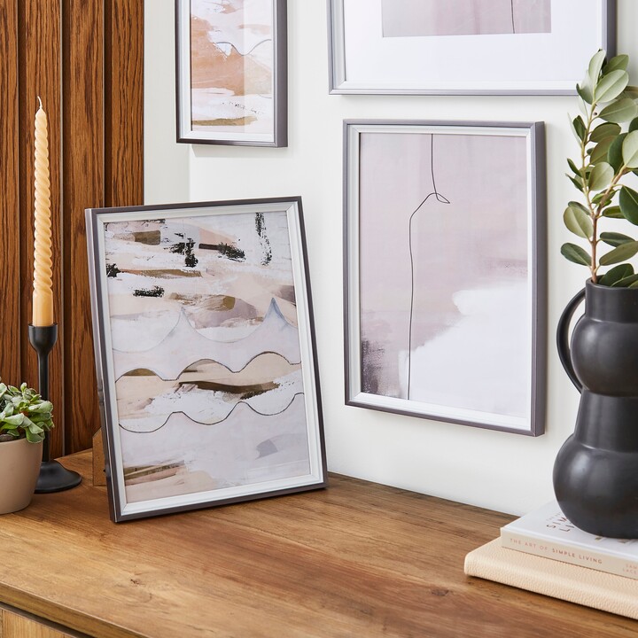 Dunelm Set of 2 Skinny Edge Photo Frames A4 Grey - ShopStyle