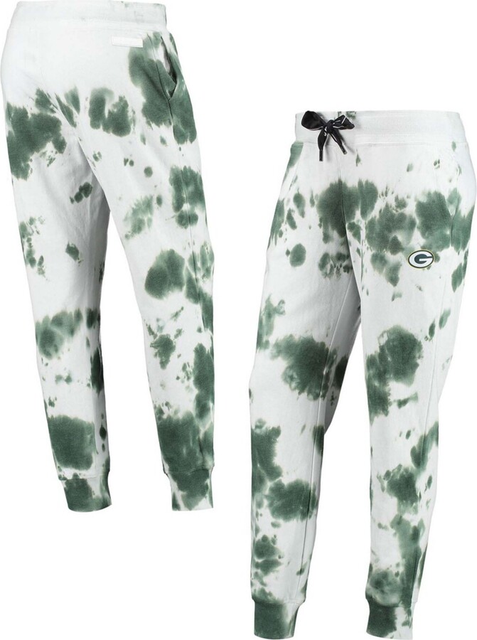 DKNY Women's White, Green Green Bay Packers Melody Tie-Dye Jogger Pants - ShopStyle
