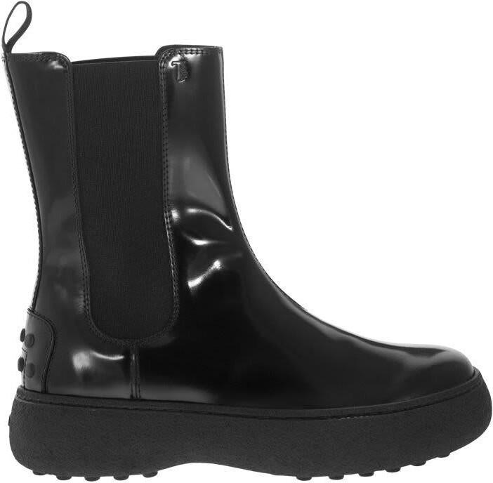 Tod's Leather Chelsea boot - ShopStyle