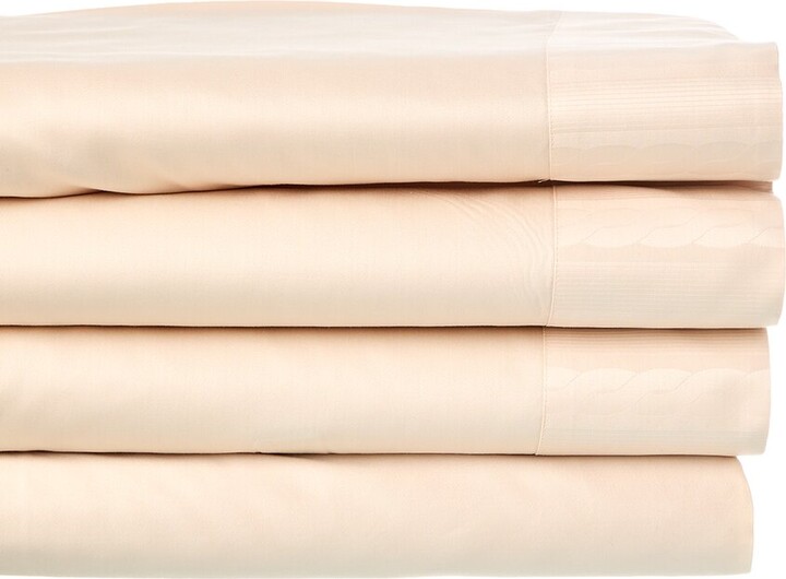 Dea Italian Linens Treccia Jacquard 600 Thread Count Sheet Set - ShopStyle