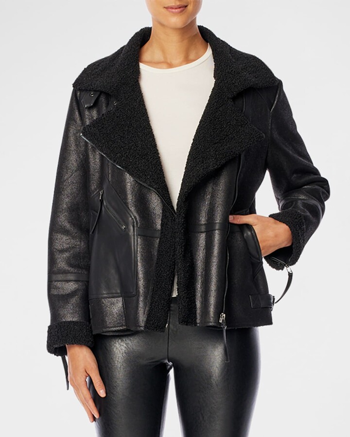 LBLC THE LABEL Alecia Vegan Moto Jacket - ShopStyle