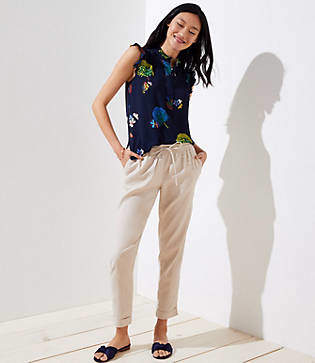 Fashion Look Featuring LOFT Pants and LOFT Sleeveless Tops by A-Working ...