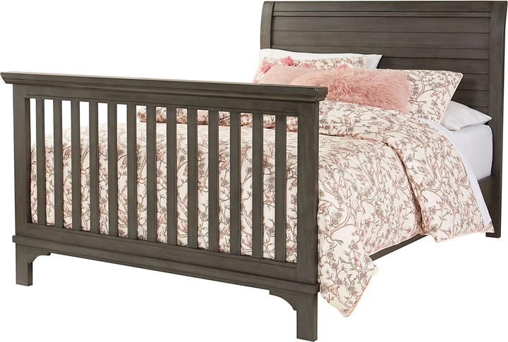 Westwood Design Taylor 57" Wide Farmhouse Convertible Crib, Dusk Gray ...