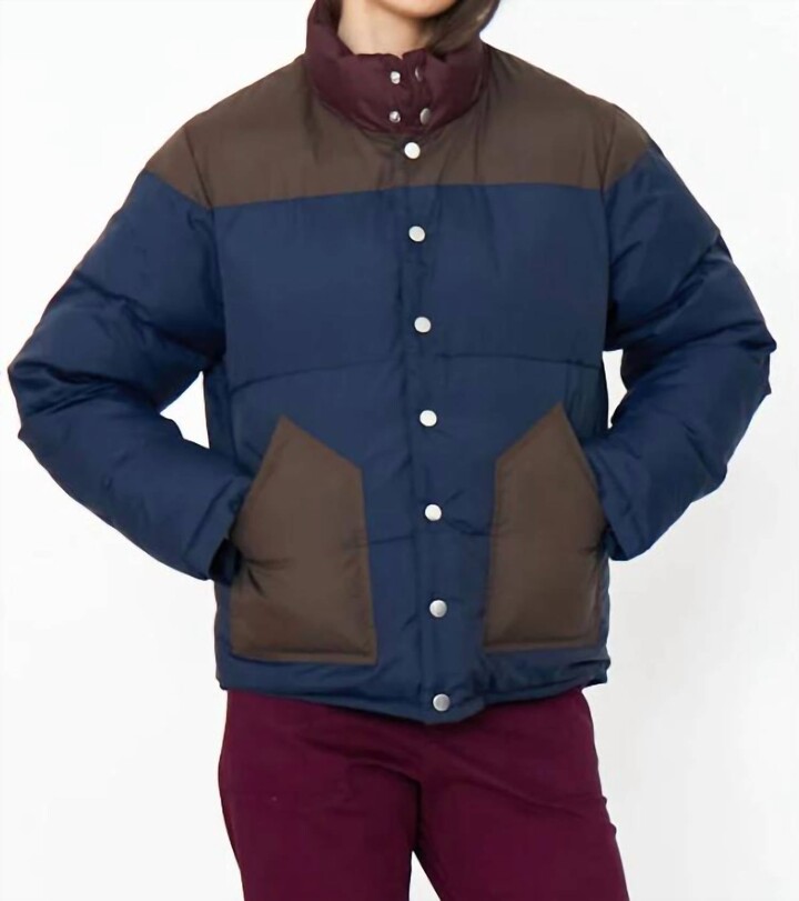 Kule The Bogey In Navy/ Chocolate/merlot - ShopStyle Down & Puffer Coats